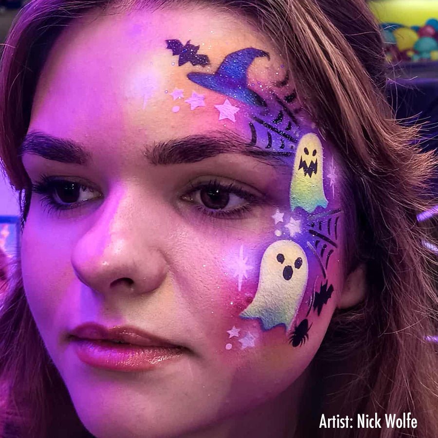 Airbrush Face Paint Stencil-Boo-ShowOffs Body Art – ProAiir / ShowOffs ...