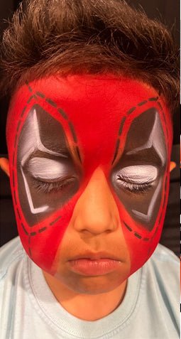Airbrush Face Paint Stencil-Deadpool-ShowOffs Body Art – ProAiir ...