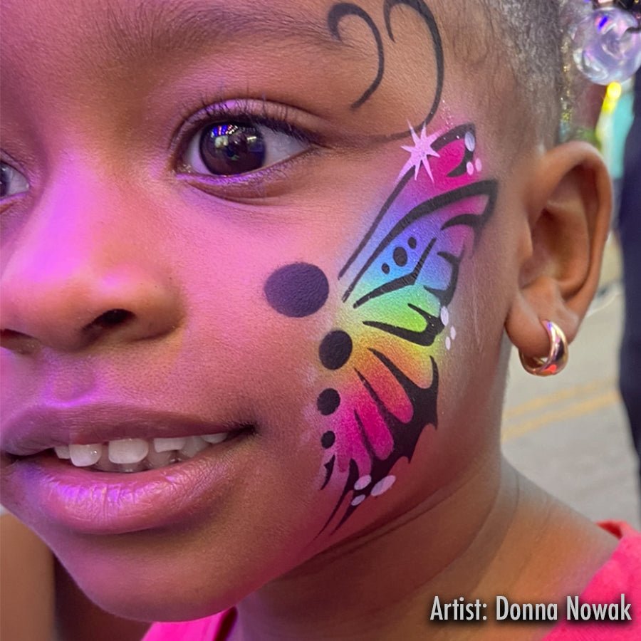 Airbrush Face Paint Stencil-Butterfly-ShowOffs Body Art – ProAiir ...