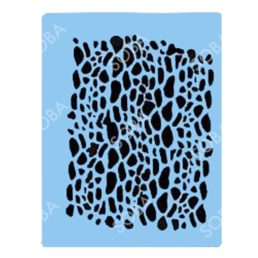 Airbrush stencil - QEZ Reptile Skin - ShowOffs Body Art – ProAiir ...