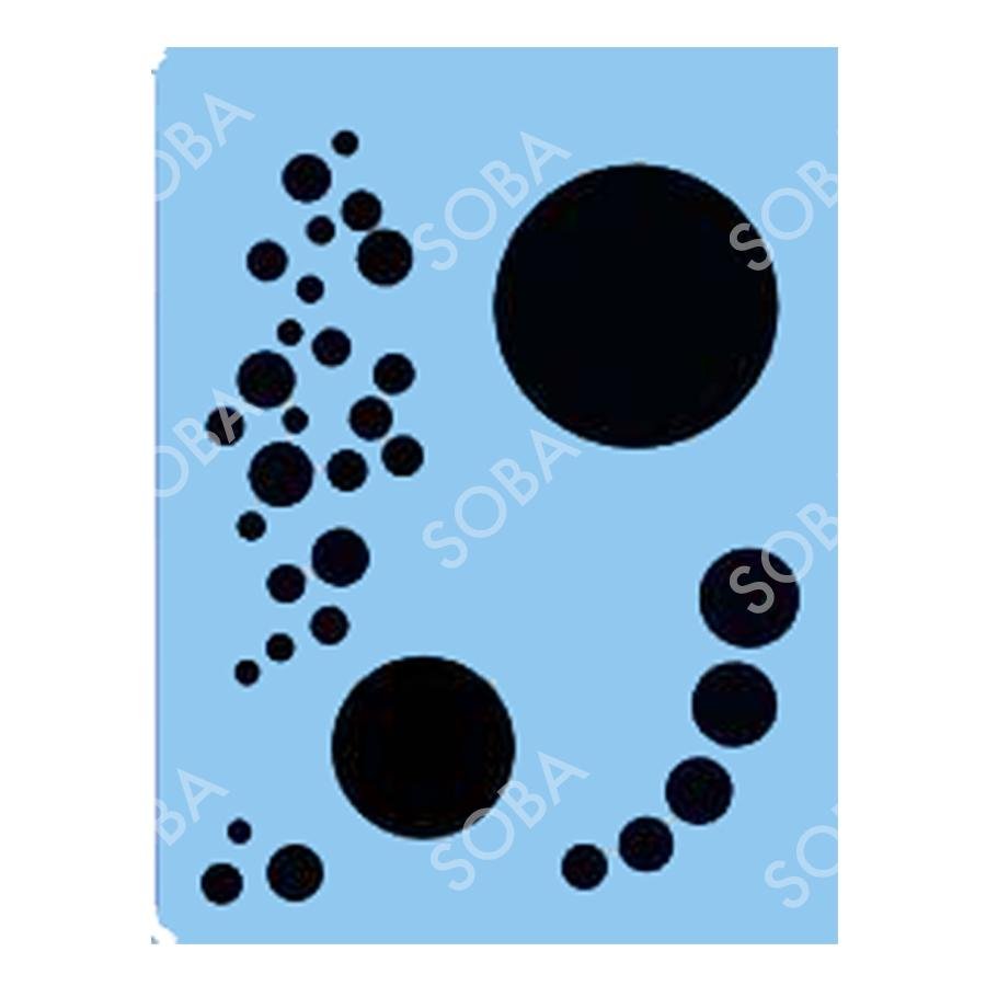 Airbrush stencil - QEZ Circles - ShowOffs Body Art – ProAiir / ShowOffs ...
