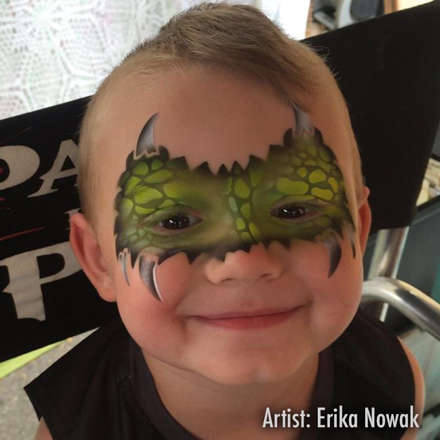 Airbrush Face Paint Stencil - Raptor - ShowOffs Body Art – SOBA ...