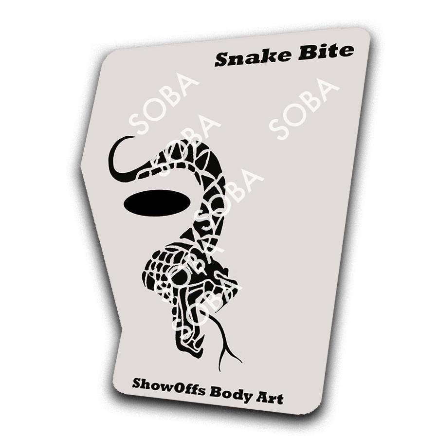 Airbrush Face Paint Stencil - Snake - ShowOffs Body Art – ProAiir ...