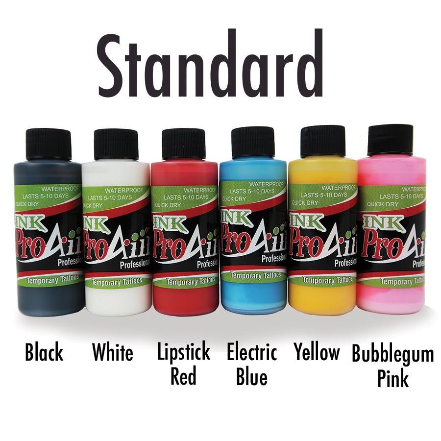 Airbrush Temporary Tattoo INK - Standard - ProAiir Makeup – ProAiir ...