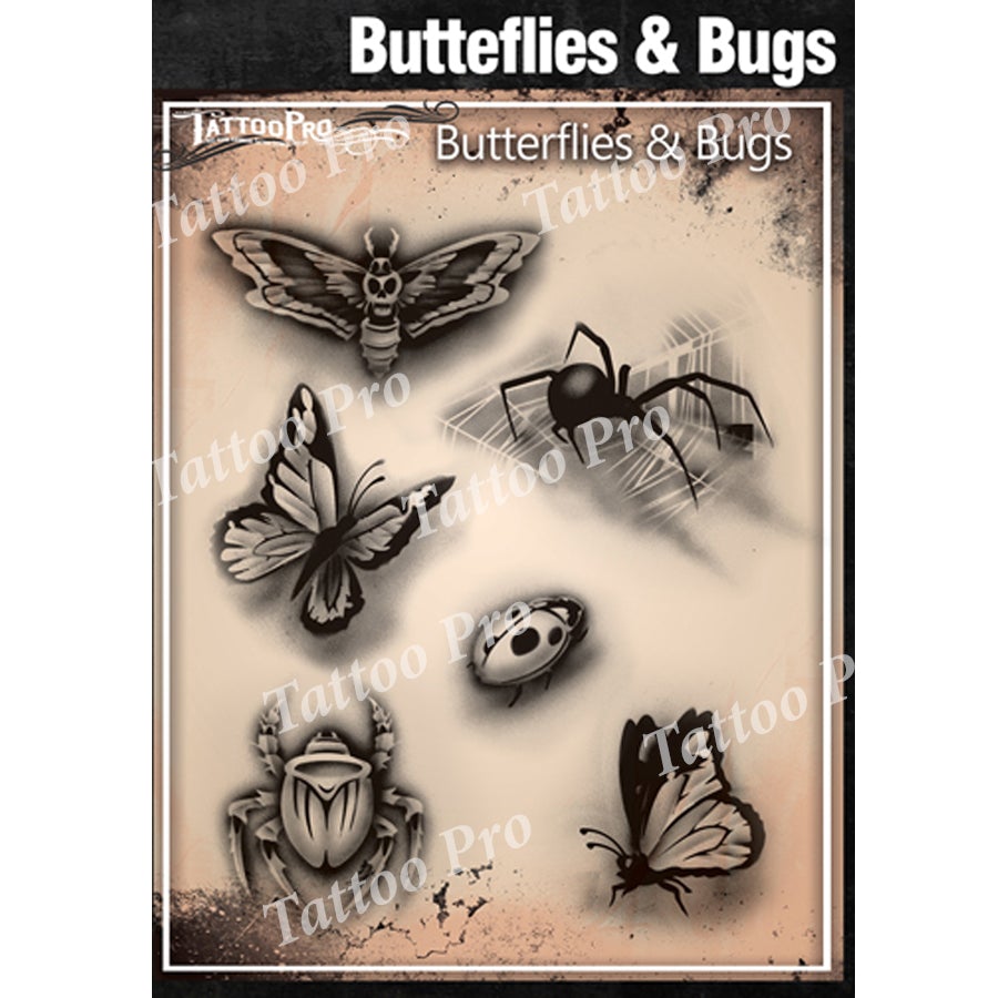 Realistic Tattoo Pro Stencil - Insects - ShowOffs Body Art – ProAiir ...