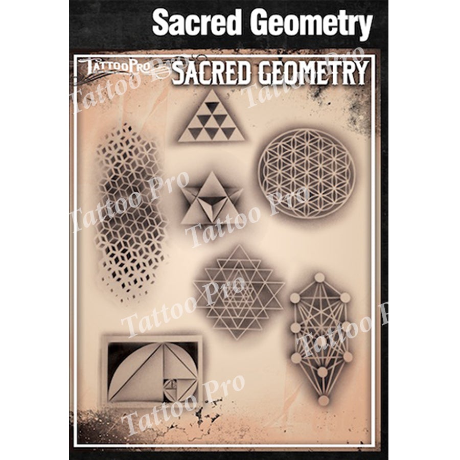 Realistic Tattoo Pro Stencil - Geometry - ShowOffs Body Art – ProAiir ...