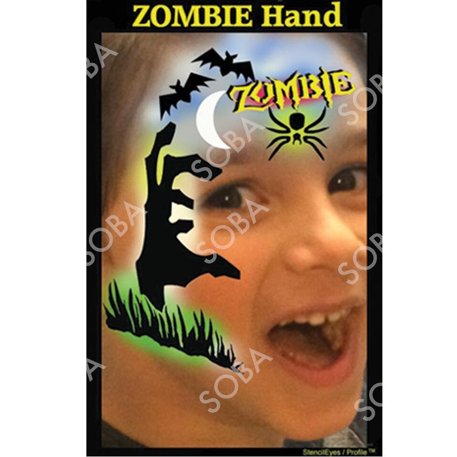 Zombie Hand Stencil